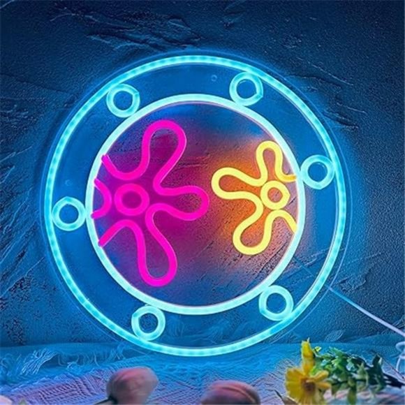 Accents | Spongebob Window Neon Led Wall Sign For Room Decor Usb ...